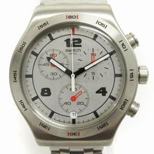 スウォッチ SWATCH IRONY SILVER AGAIN 腕時計 アナログ クォーツ クロノグラフ YVS447G シルバーカラー ...