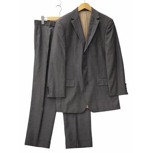 ヒューゴボス HUGO BOSS COLOMBO ストライプ テーラージャケット ストレート パンツ スーツ 上下 セットアップ M GRAY ...