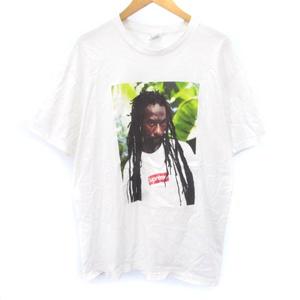 シュプリーム SUPREME 19SS Buju Banton Tee ブジュ・バントン Tシャツ カットソー 半袖 サイン プリント コットン ホワイト 白 L GY01 メンズ 022 ...