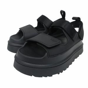 アグ オーストラリア UGG australia 新品同様 GOLDEN GLOW ゴールデングロウ スポーツサンダル 1152685 厚底 EVA 黒 ブラック US6 23cm レディース ...