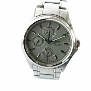 カシオ CASIO 腕時計 ウォッチ クォーツ ロゴ クロノグラフ シルバー色 MTP-1246 GY11 /MQ メンズ 165 ...