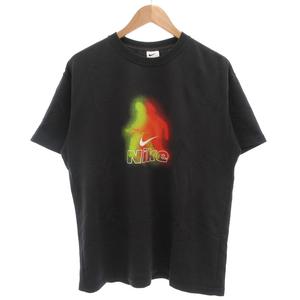 ナイキ NIKE スポーツウエア Max90 Tシャツ 半袖 L クルーネック 黒 ブラック プリントロゴ IB7926-045 /GV ...