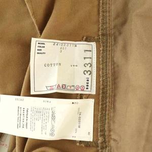 サカイ sacai コットン ベルテッド テーパードパンツ 3 ベージュ 24