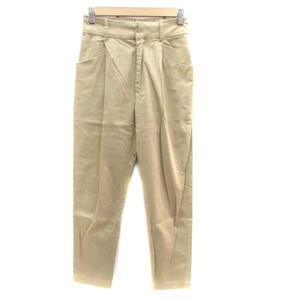 ナノユニバース nano universe テーパードパンツ 七分丈 36 ベージュ /HO46 レディース 171-902303290144 ...