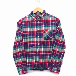 ビームスボーイ BEAMS BOY シャツ チェック 柄 長袖 ロゴ 袖ボタン コットン 綿 マルチカラー /HT14 レディース 172-902211180259 | ベクトルパーク