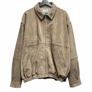 ザロウ THE ROW Ronan Suede Jacket スエード ジャケット アウター ブルゾン カーフスキン L ベージュ 551 ...